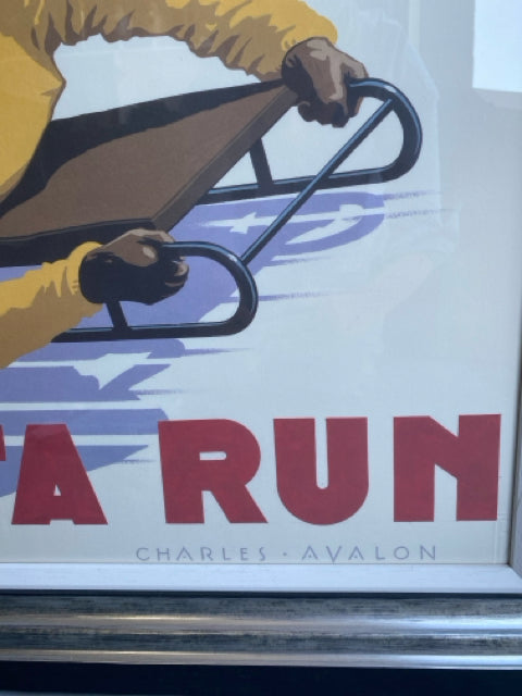 ST MORTIZ CRESTA RUN PRINT – Re Antiques