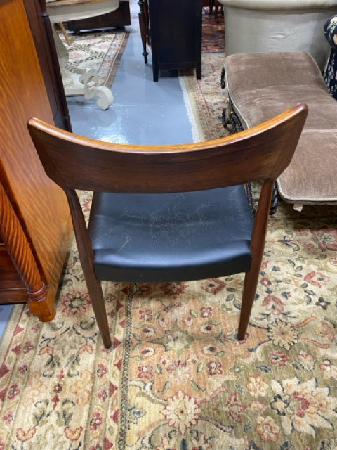 Bernhard Pederson and Son Teak And Leather Chair – Re Antiques