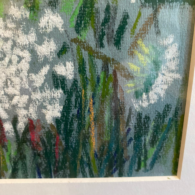 Molly Luce pastel "Wild Grapes and Other Flowers" – Re Antiques